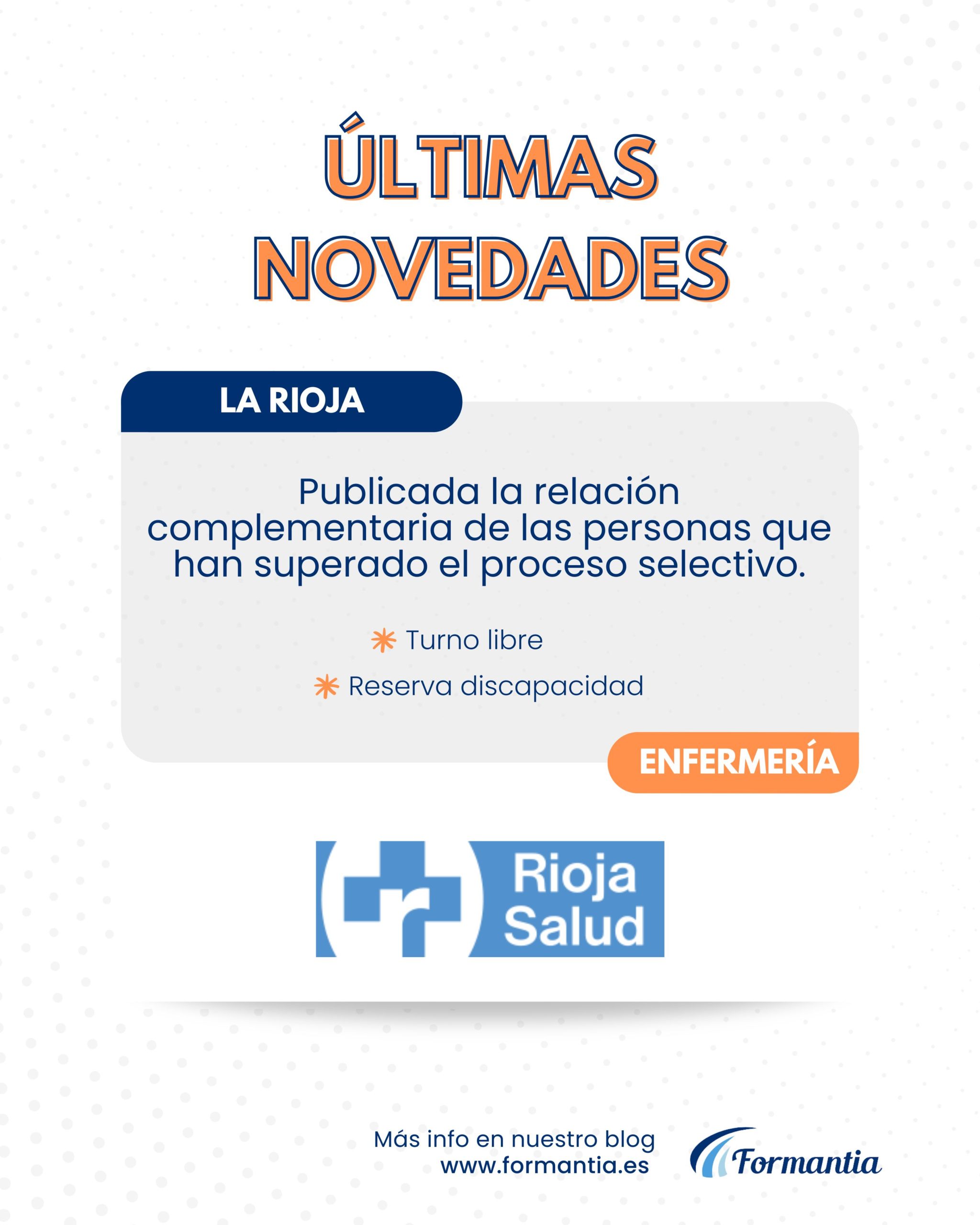 Enfermería La Rioja: publicada la relación complementaria de las ...