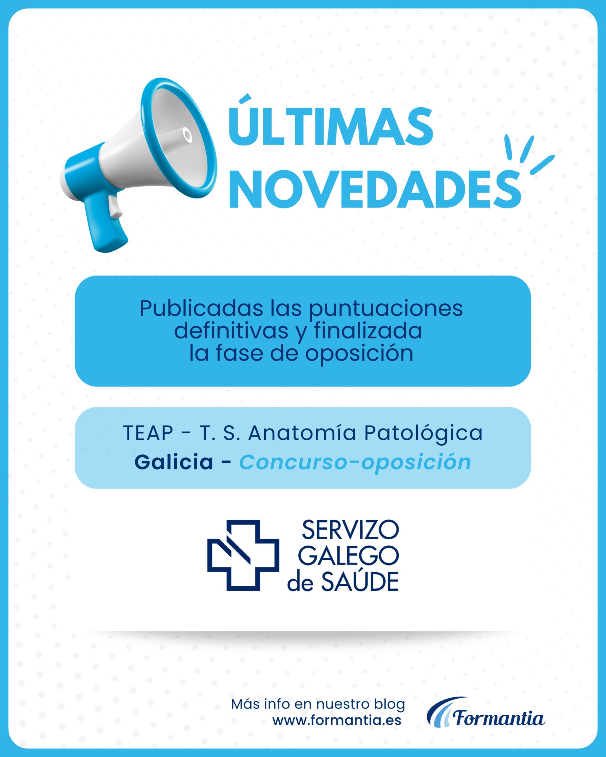 TEAP - Técnico Superior Anatomía Patológica Galicia: publicadas las puntuaciones definitivas y ...